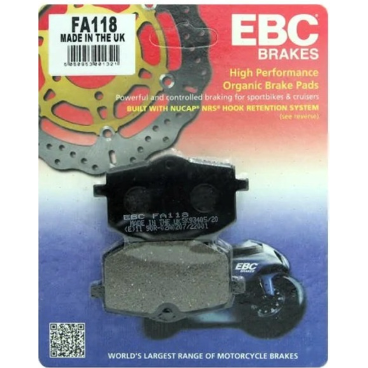 Brake Pad Fa Series Organic FA118 – Throttle & Gear Co. Ltd.